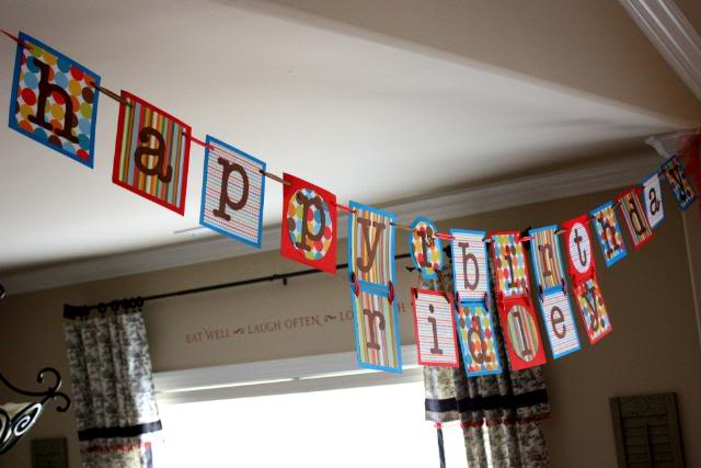Homemade Birthday Banner Craft