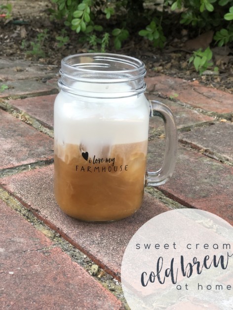Make your own Sweet Cream Cold Brew Coffee at home